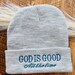 FAITH OVER FEAR - Organic Ribbed Beanie, Beanie Hat Jesus, God's Wear ...