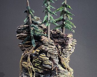 Realistic Diorama Miniature Cliff Rock Formation. Decorative. Perfect ...