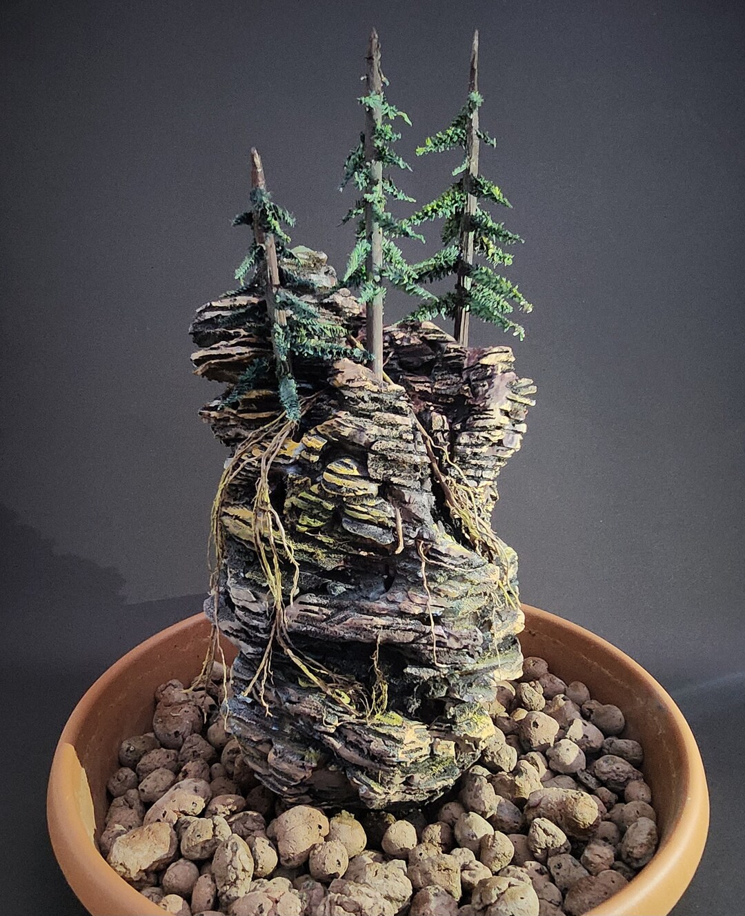 Realistic Diorama Miniature Cliff Rock Formation. Decorative. Perfect ...