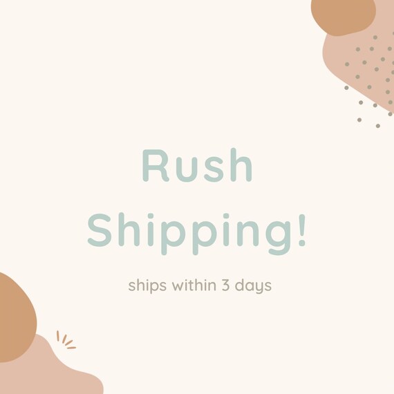 Rush Shipping - Etsy