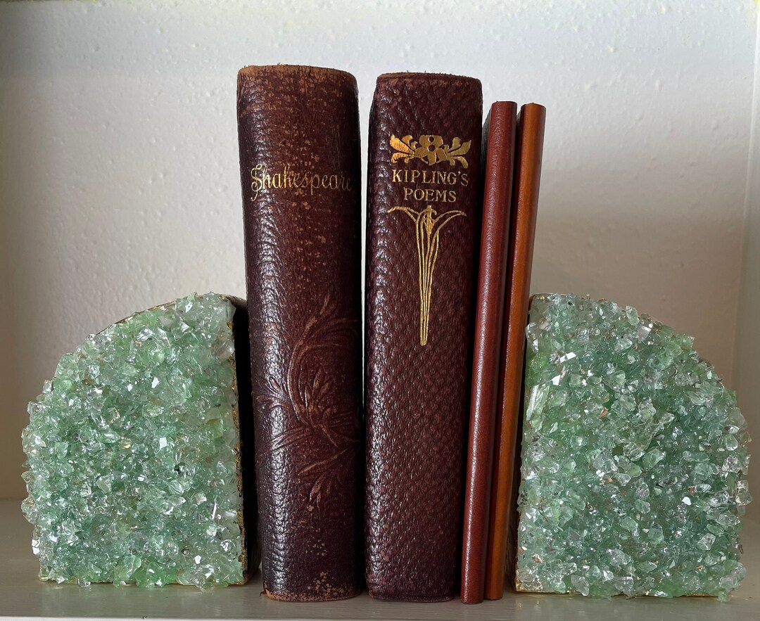 Crystal Bookends - Etsy