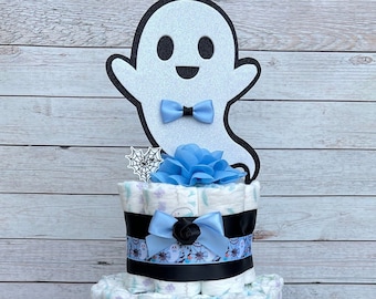 Ghost Diaper Cake Girl Ghost Baby Shower Centerpiece Baby Shower Gift ...