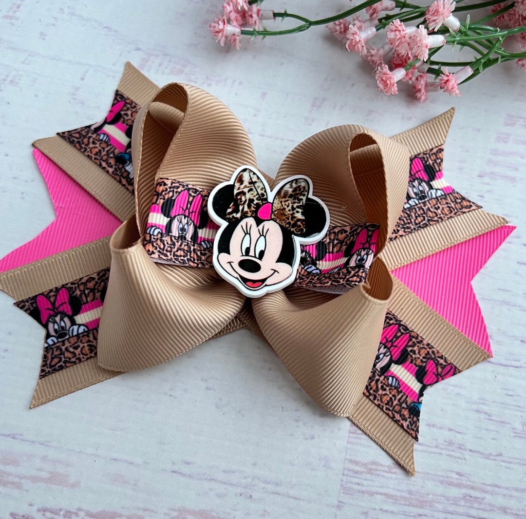 Minnie Mouse Safari Hair Bow ,mouse Safari Hair Bow ,safari Hair Bow ...