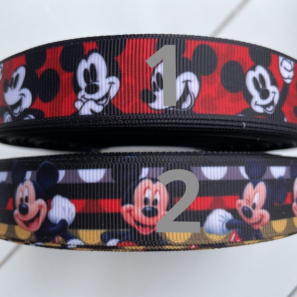 Mickey Ribbon - Etsy
