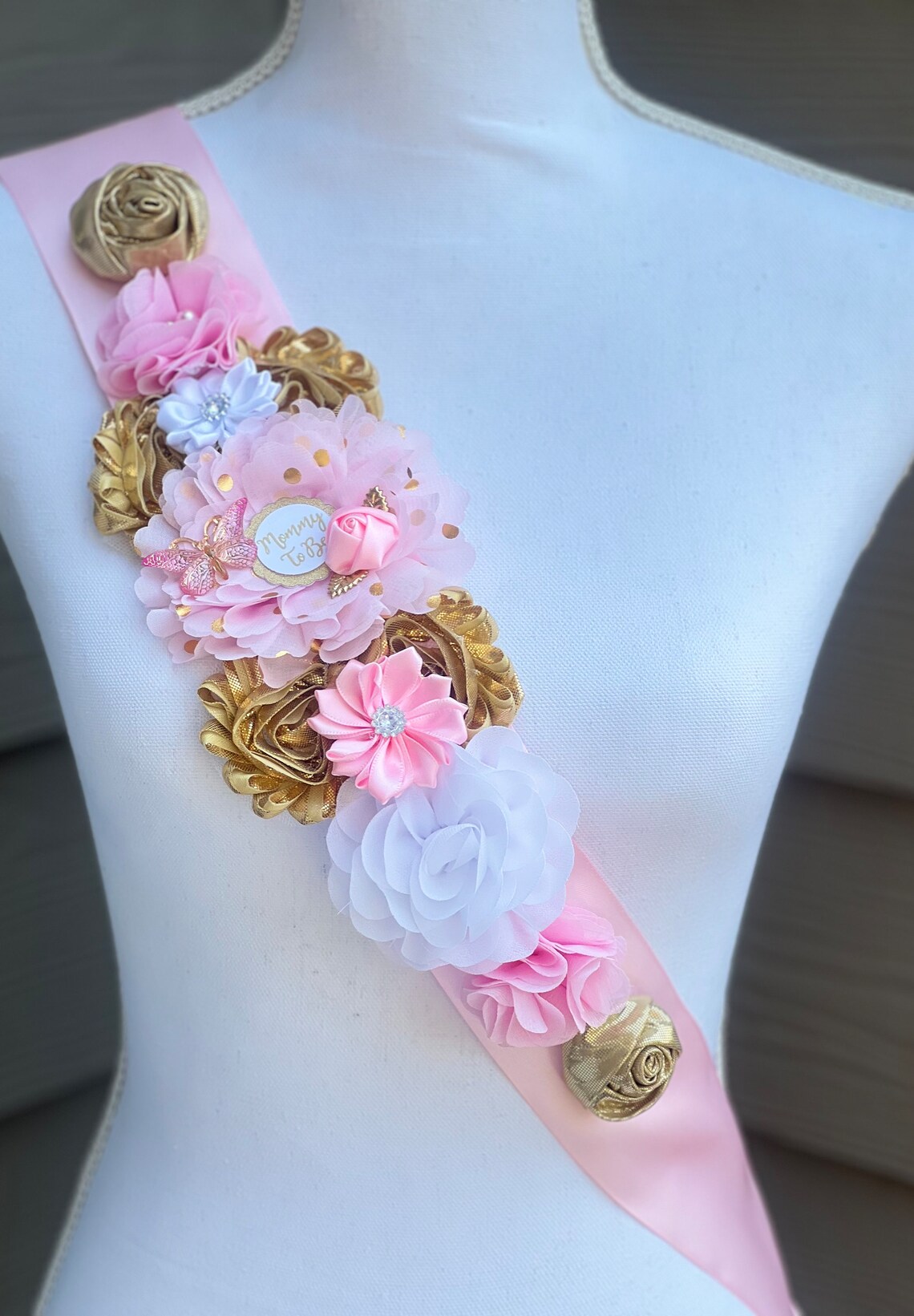Minnie Mouse Shoulder Sash Minnie Baby Shower Shoulder Sash Maternity ...