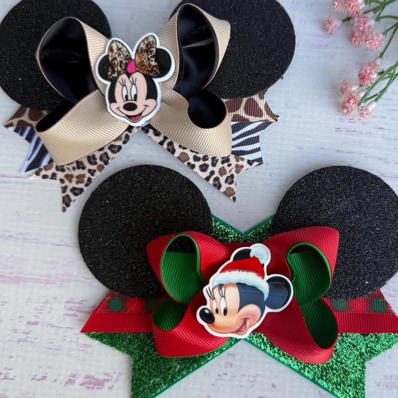Minnie Mouse Hair Bow - Etsy
