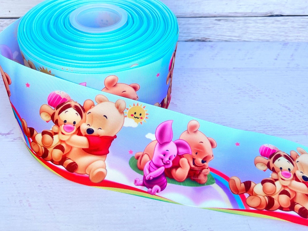 3" Rainbow Baby Winnie the Pooh Grosgrain Ribbon , Rainbow Pooh Ribbon ...
