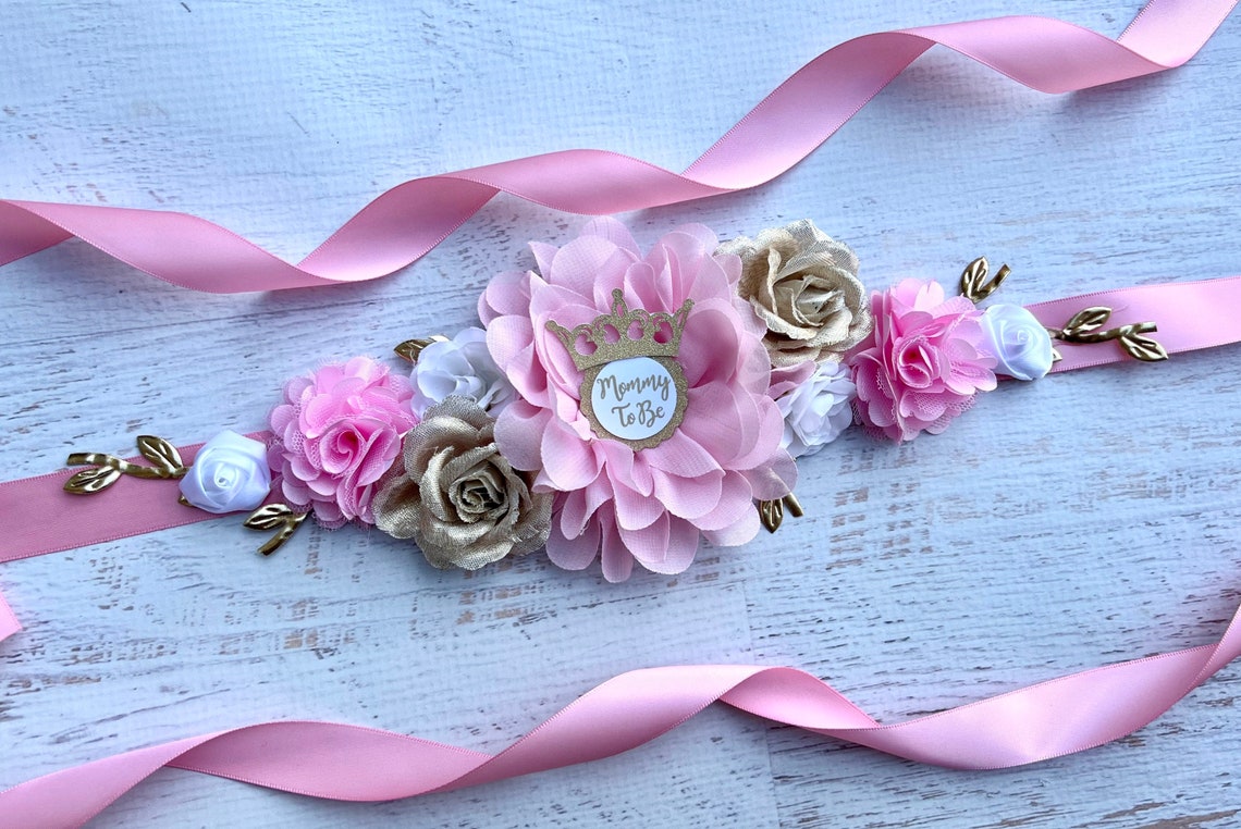 Princess Baby Shower Sash Girl princess Maternity Sash baby - Etsy