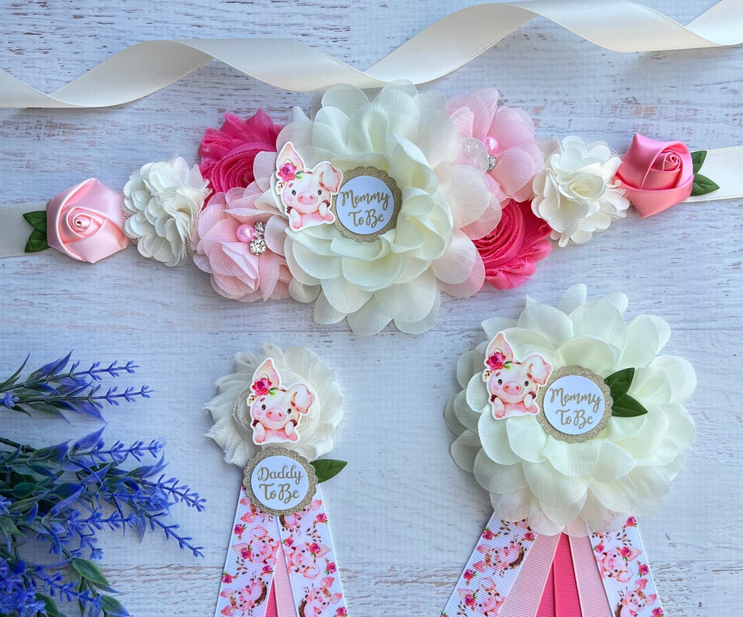 Faja de baby shower de cerdo, faja de maternidad de cerdo, faja de ...