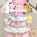 Farm Baby Shower Diaper Cake ,farm Diaper Cake Girl ,baby Shower Gift ...