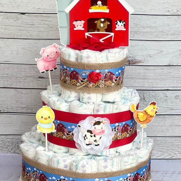 Farm Diaper Cakes - Etsy