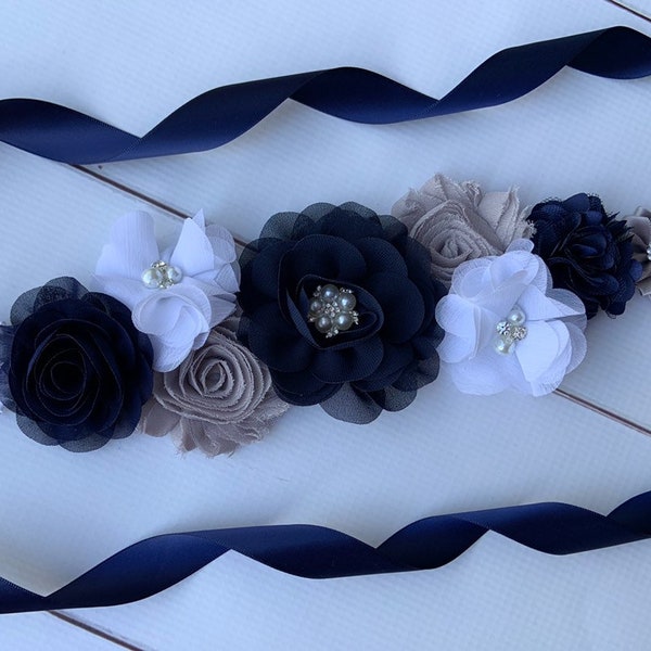 Navy Blue Sash - Etsy