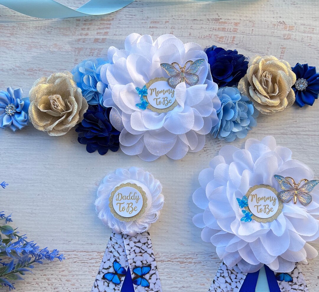 Butterfly Baby Shower Maternity Sash , Butterfly Maternity Sash Boy ...