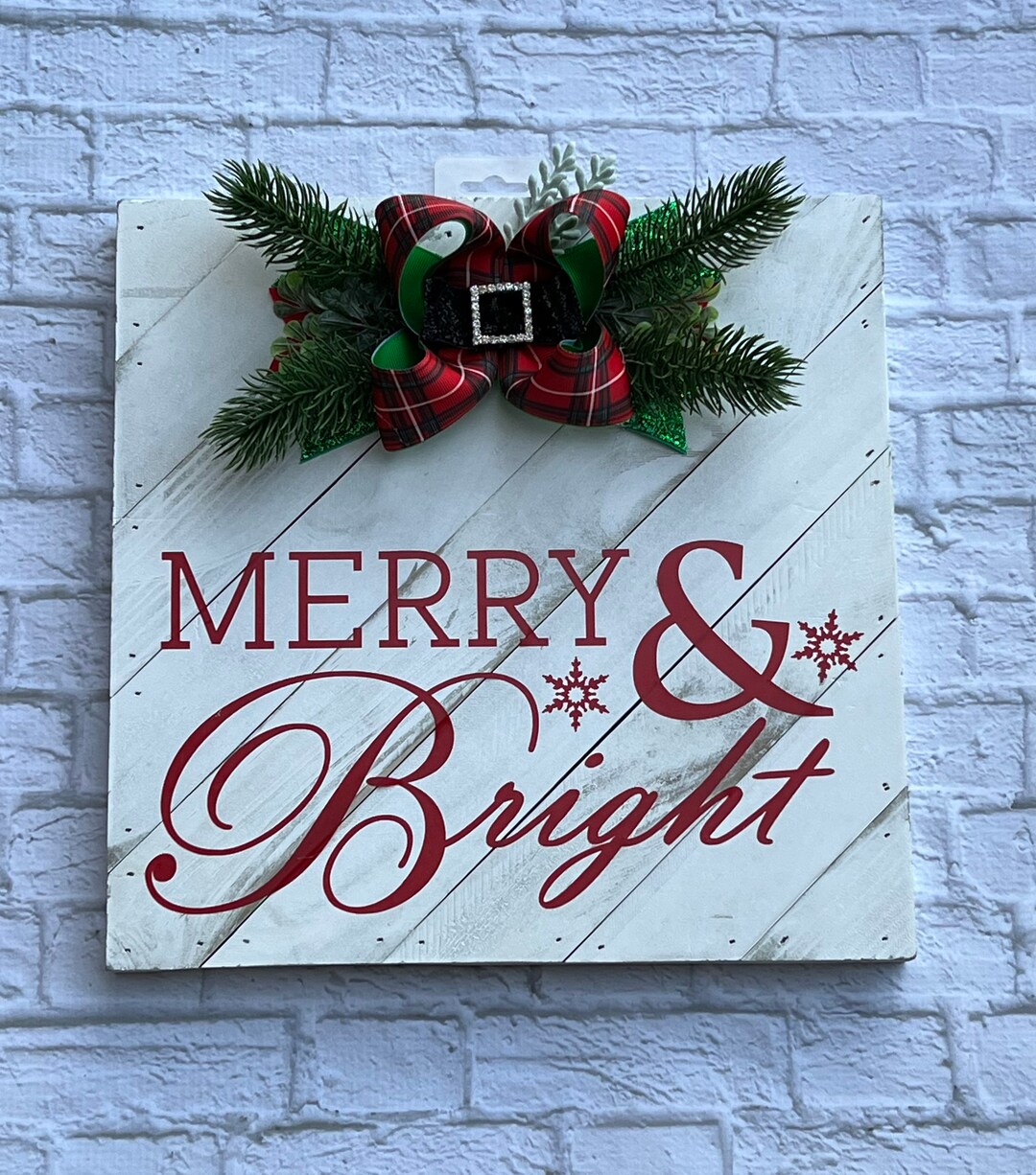 Merry Christmas Sign ,merry Christmas Sign Wood ,merry and Bright Wall ...