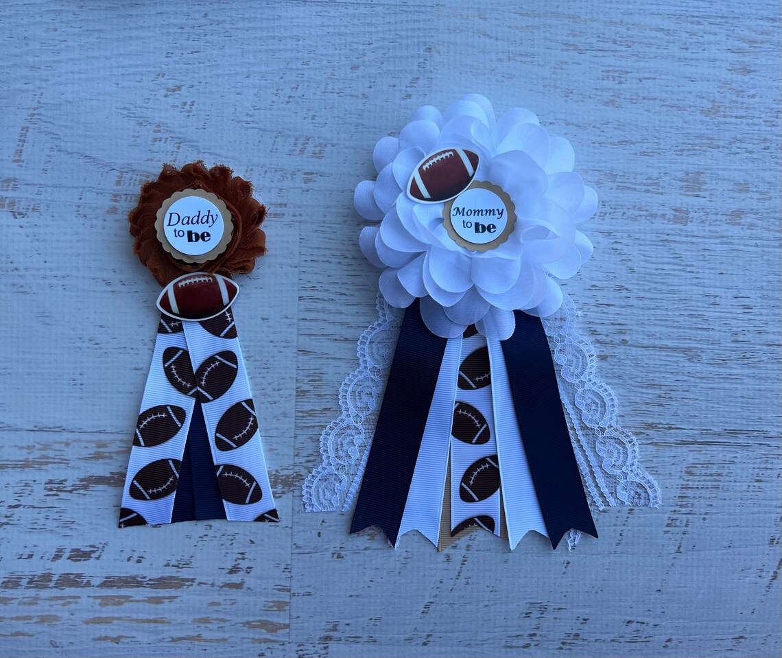 Football Baby Shower Sash Boy Football Baby Shower Theme | Etsy