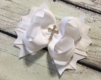 First Communion Bow | Etsy