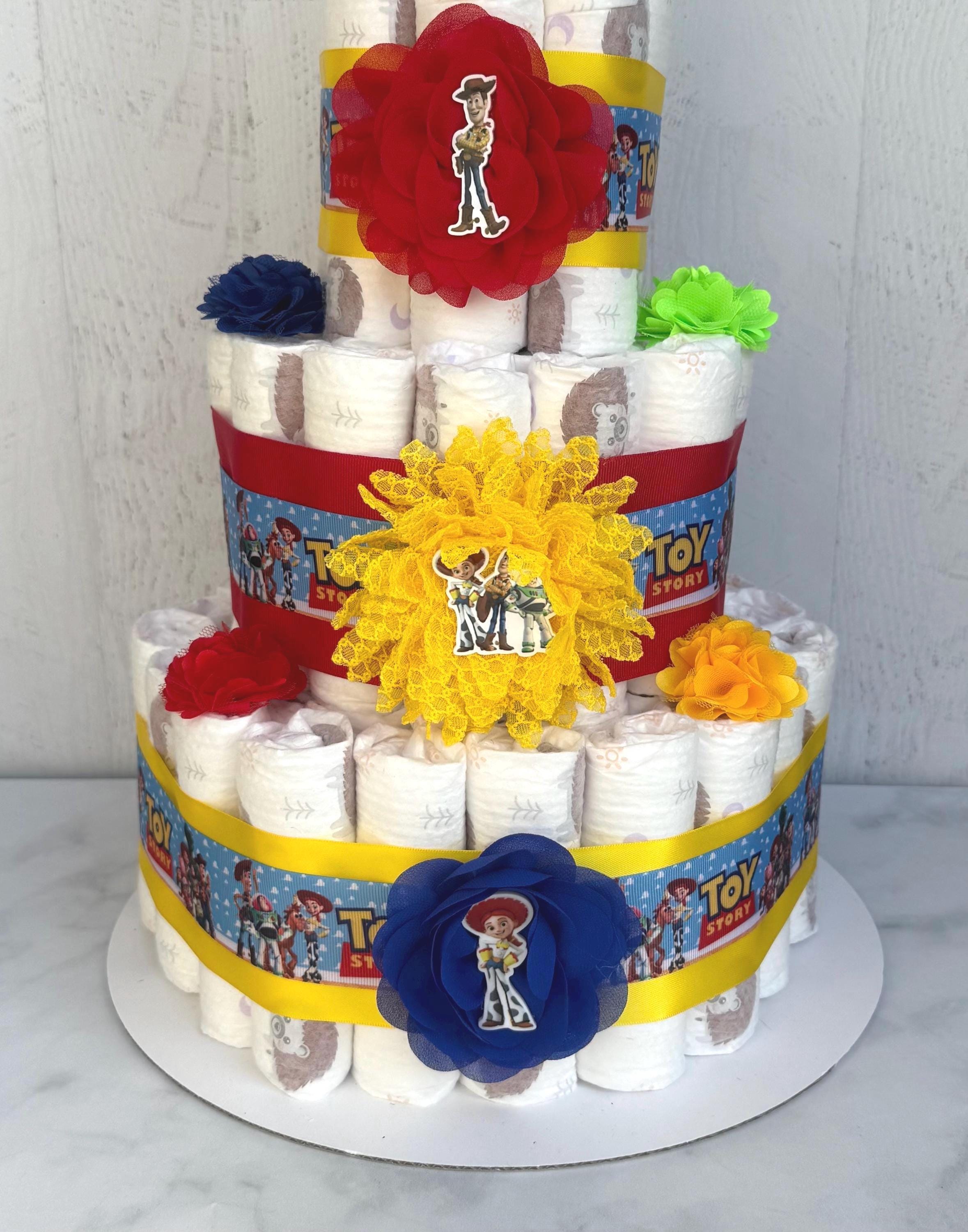 Toy Story Diaper Cake Baby Shower Centerpiece Gift Woody Buzz Nursery ...