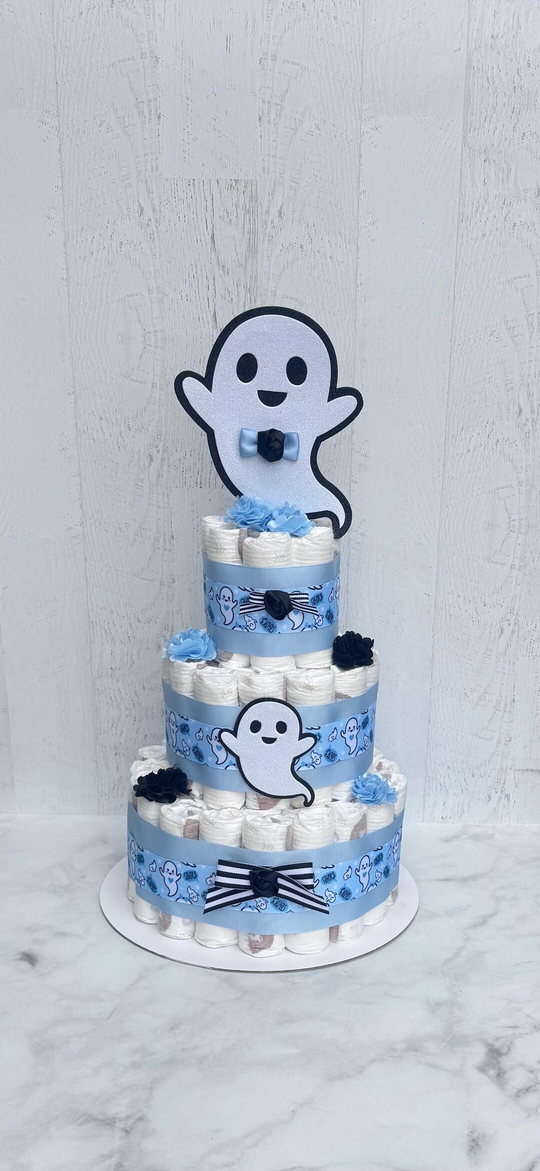 Ghost Diaper Cake Boy , Ghost Baby Shower Boy ,halloween Baby Shower ...