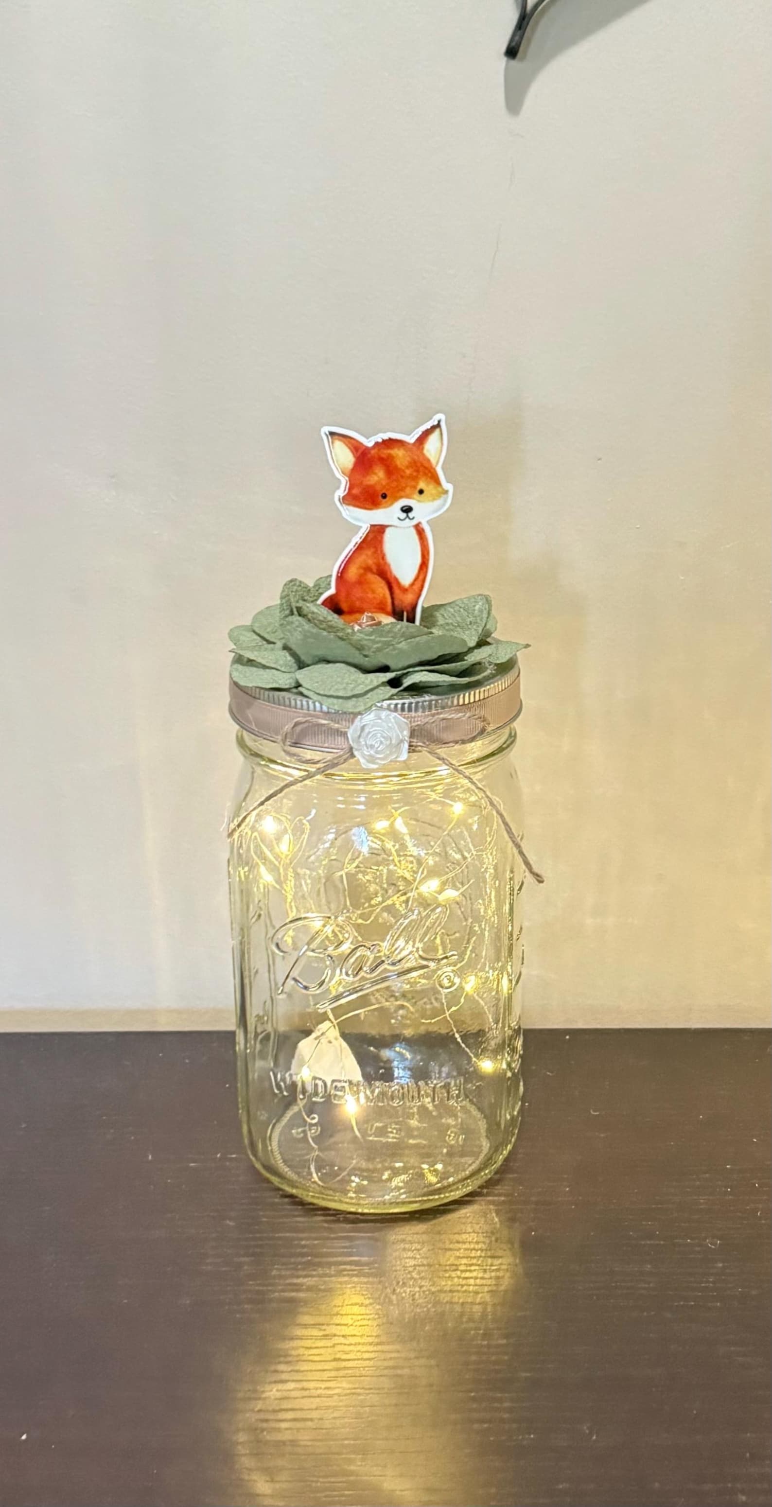 Woodland Baby Shower Centerpieces Mason Jar With Fairy Lights Set of 3 ...