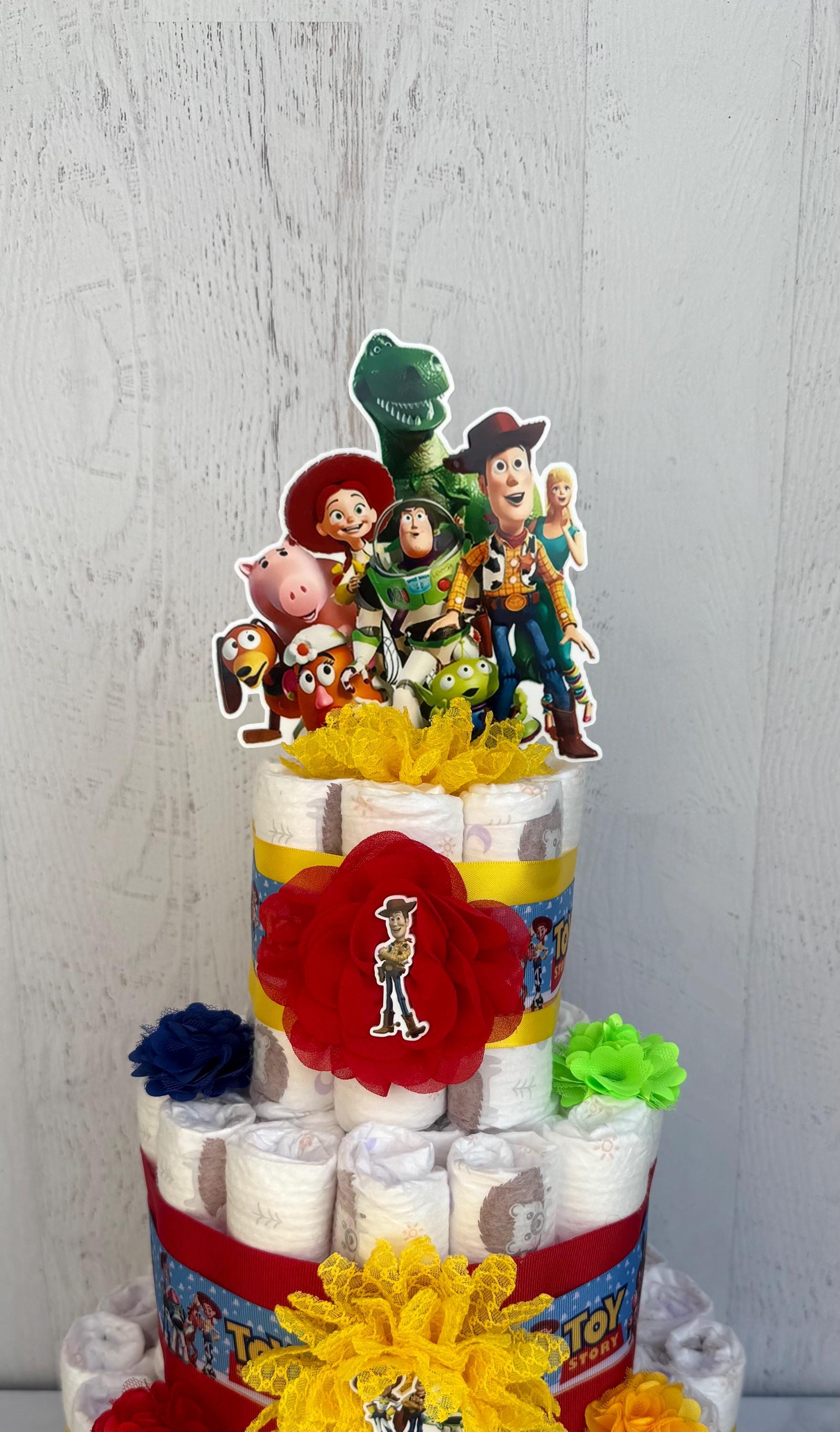 Toy Story Diaper Cake Baby Shower Centerpiece Gift Woody Buzz Nursery ...