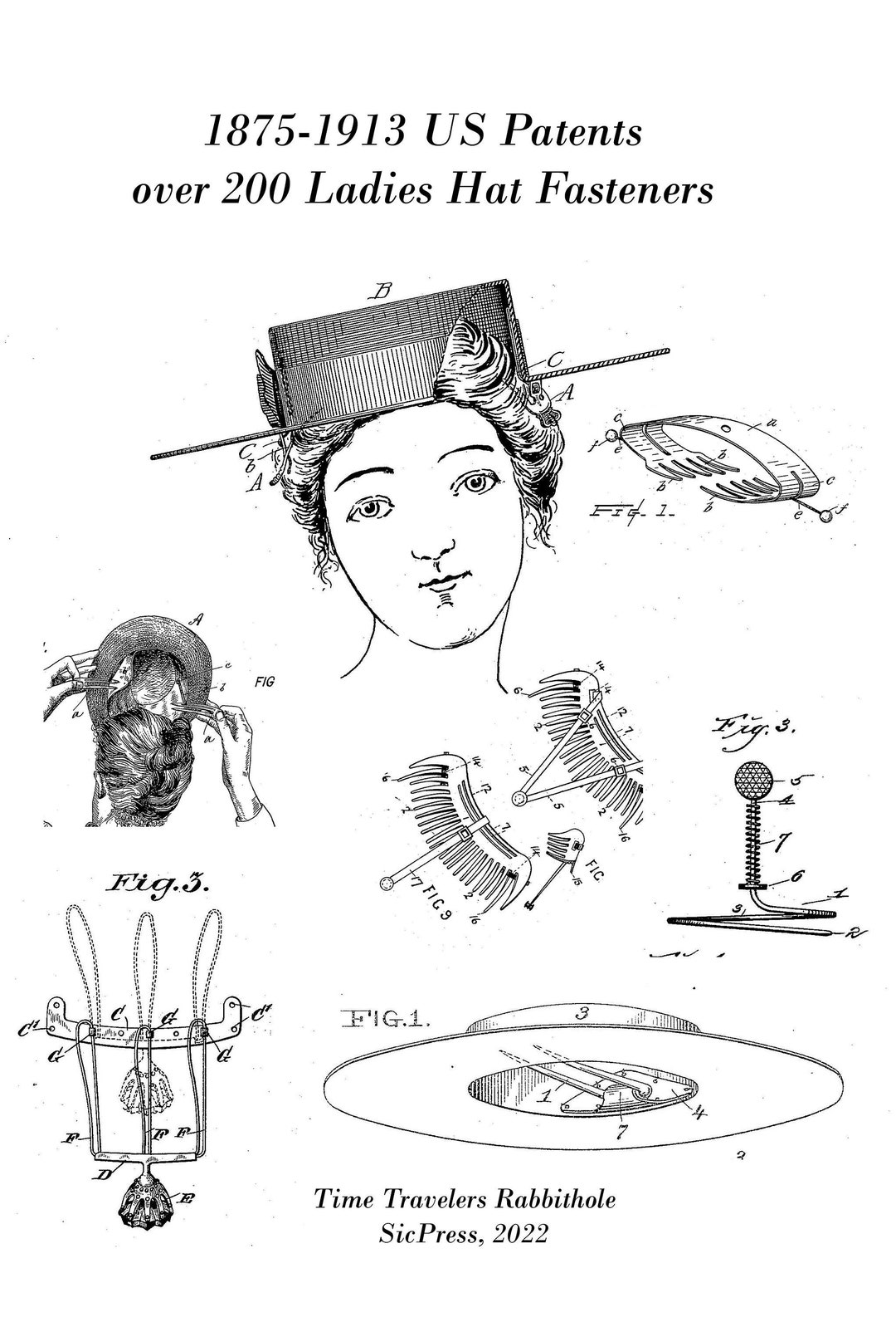 1875-1913 Ladies Hat Fasteners Over 200 Complete US Patents - Etsy