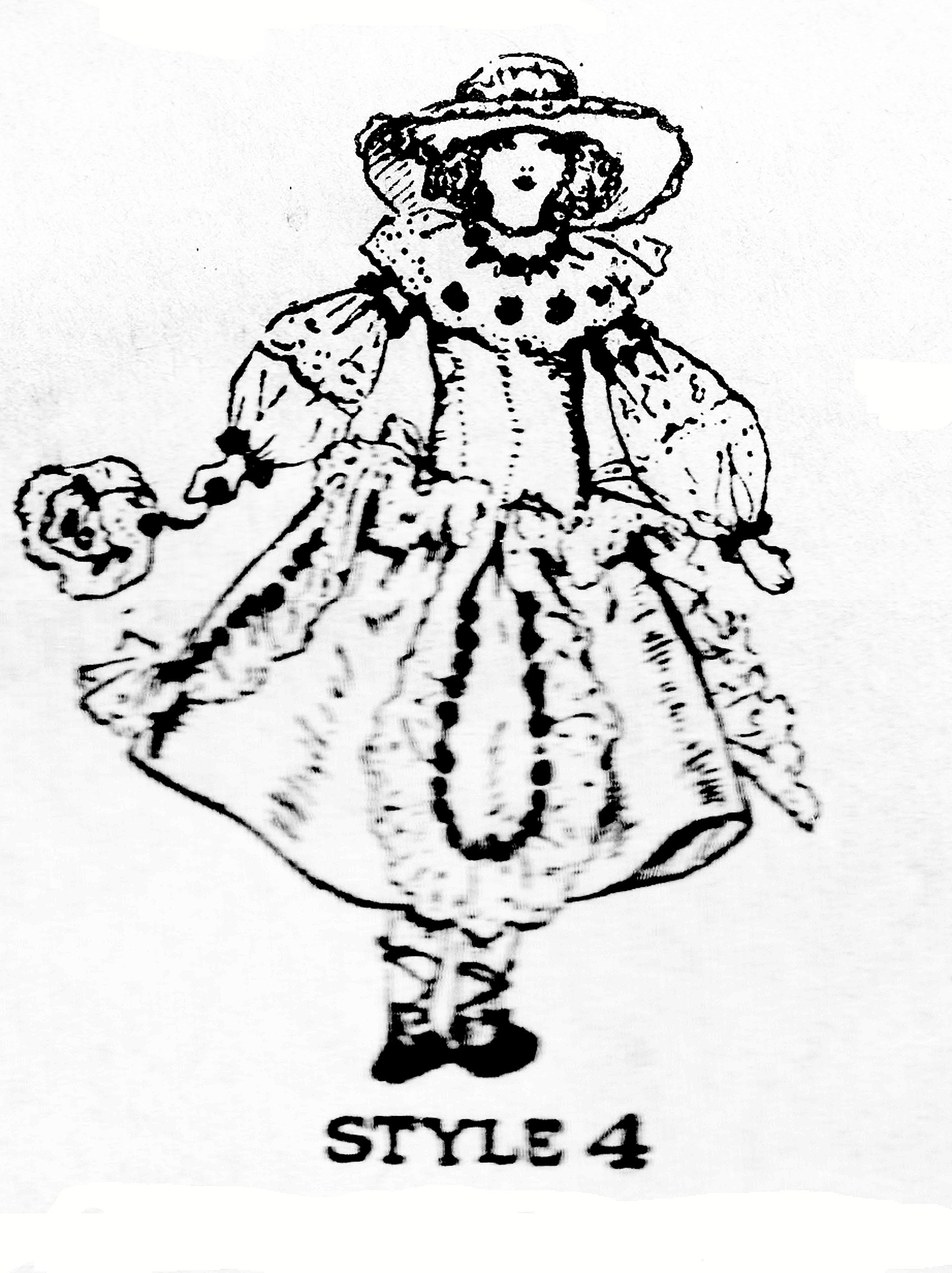 1919-1923 Butterick Deltor Pattern for Four French Dolls and Their ...
