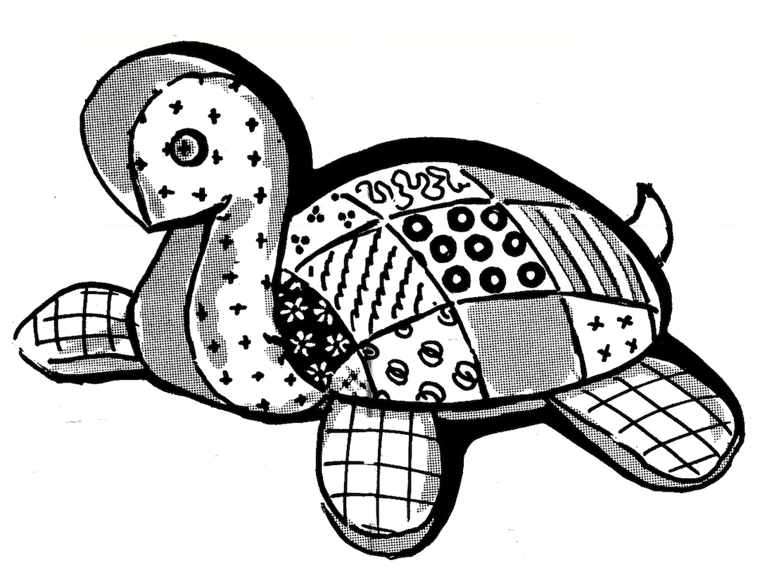 Adorable Patchwork Turtle Pillow Sewing Pattern - Etsy