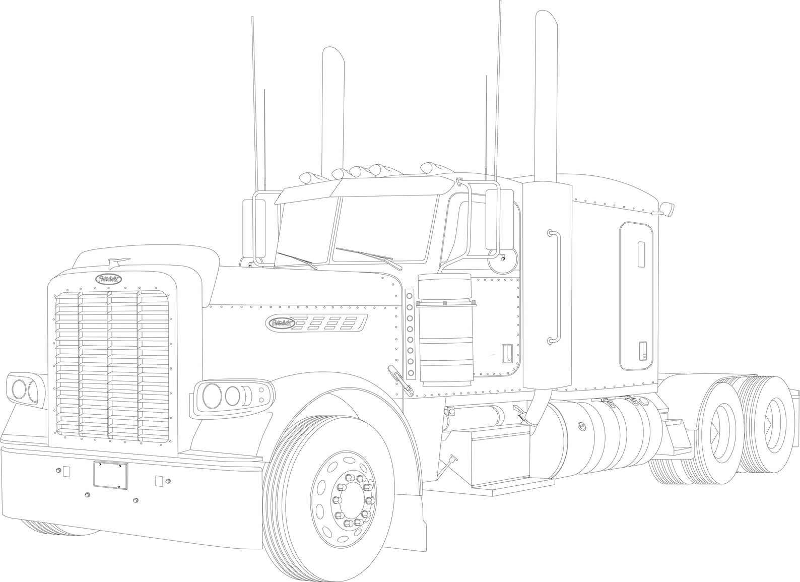 Peterbilt Vector Files - Etsy
