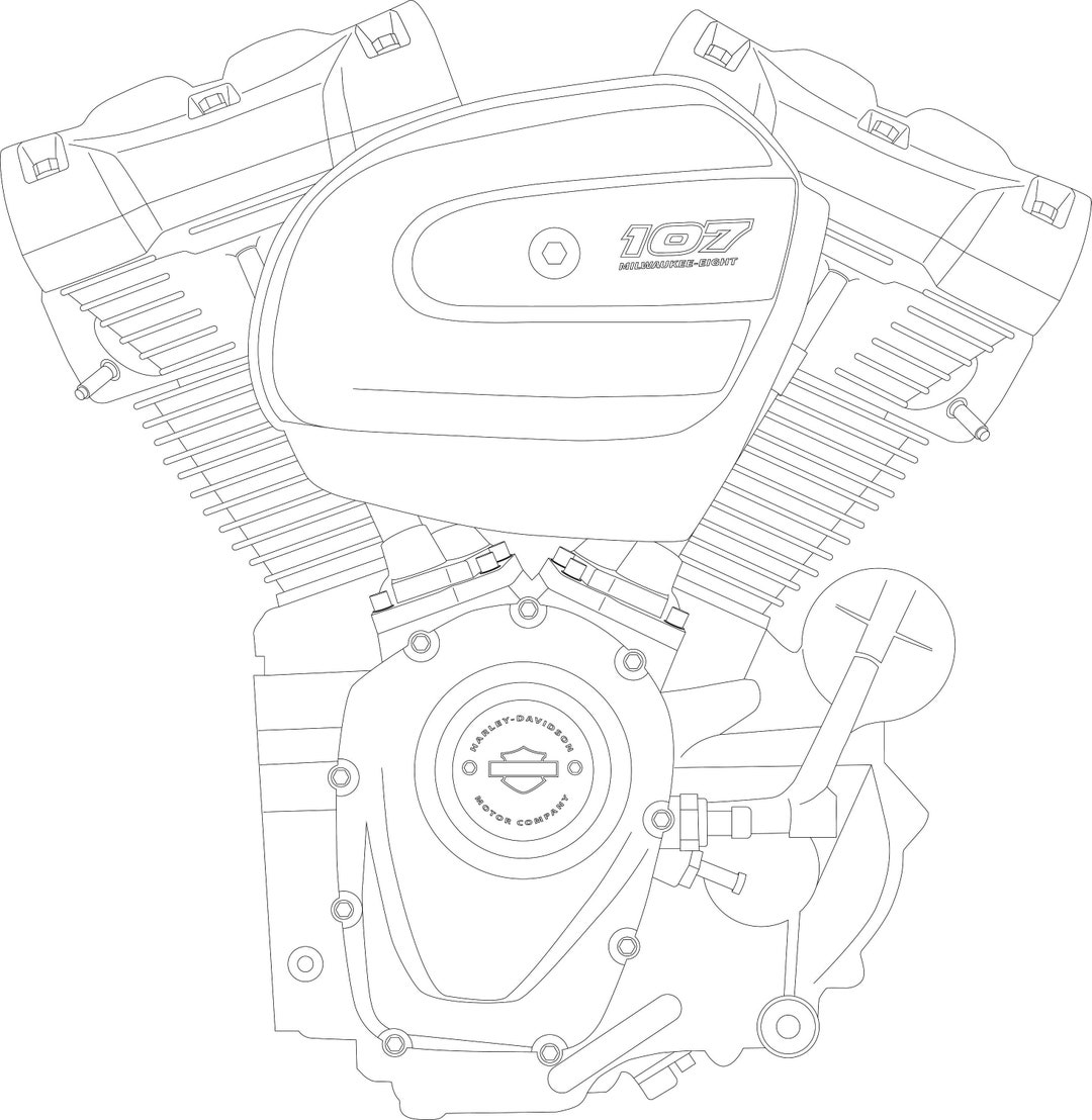 Harley Davidson Milwaukee 8 Vector Files - Etsy