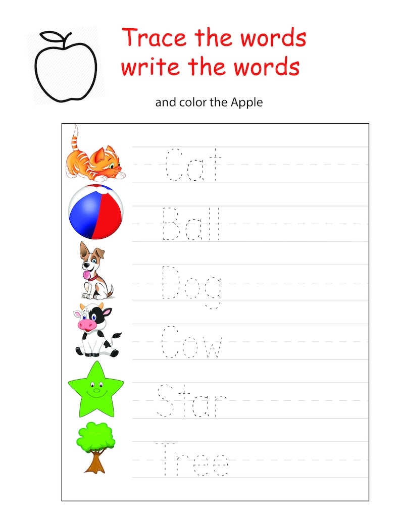 Grade 1 Alphabet and Coloring Work Book PDF Printable - Etsy