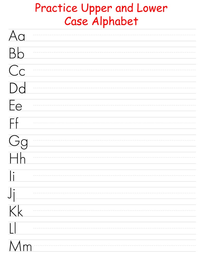 Grade 1 Alphabet and Coloring Work Book PDF Printable | Etsy