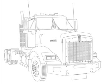 T800 Kenworth Vector Files - Etsy