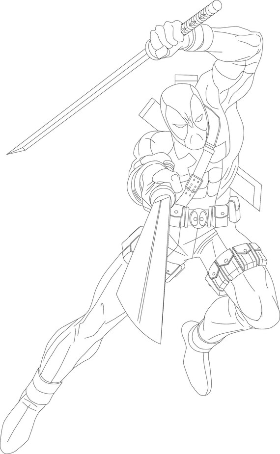 Deadpool Vector Files - Etsy