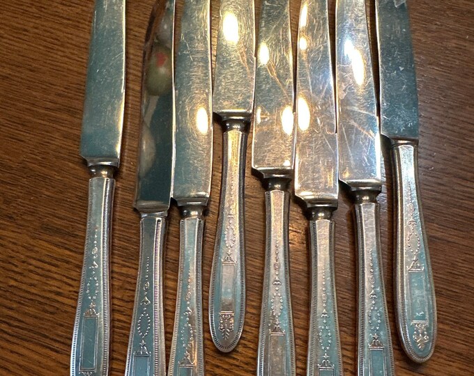 Eight 1921 Community Plate Silver Plate “grosvenor” Dinner Knives - Etsy