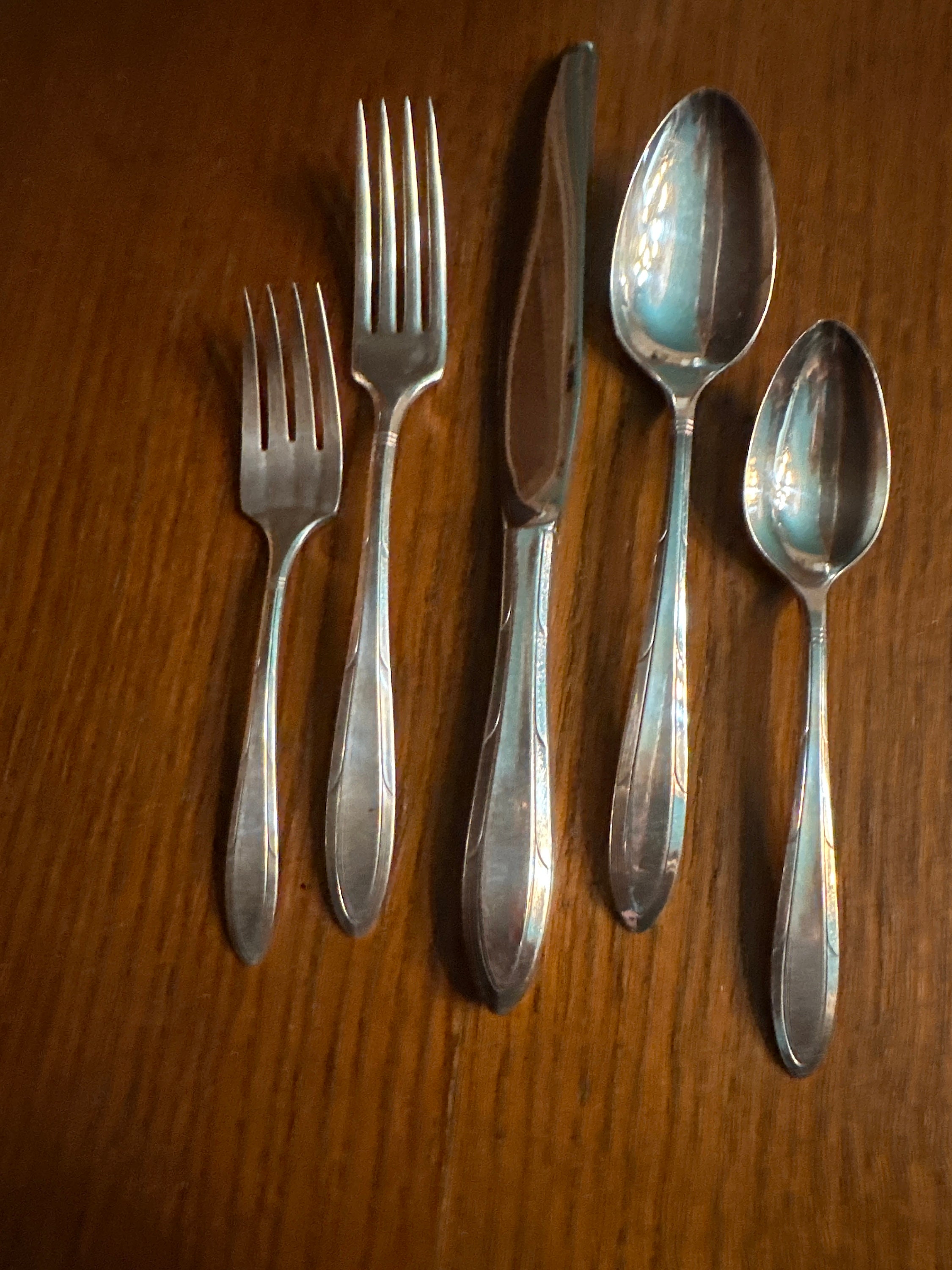 Nobility Plate “reverie” 1937 Complete Silver Plate Service for Eight ...