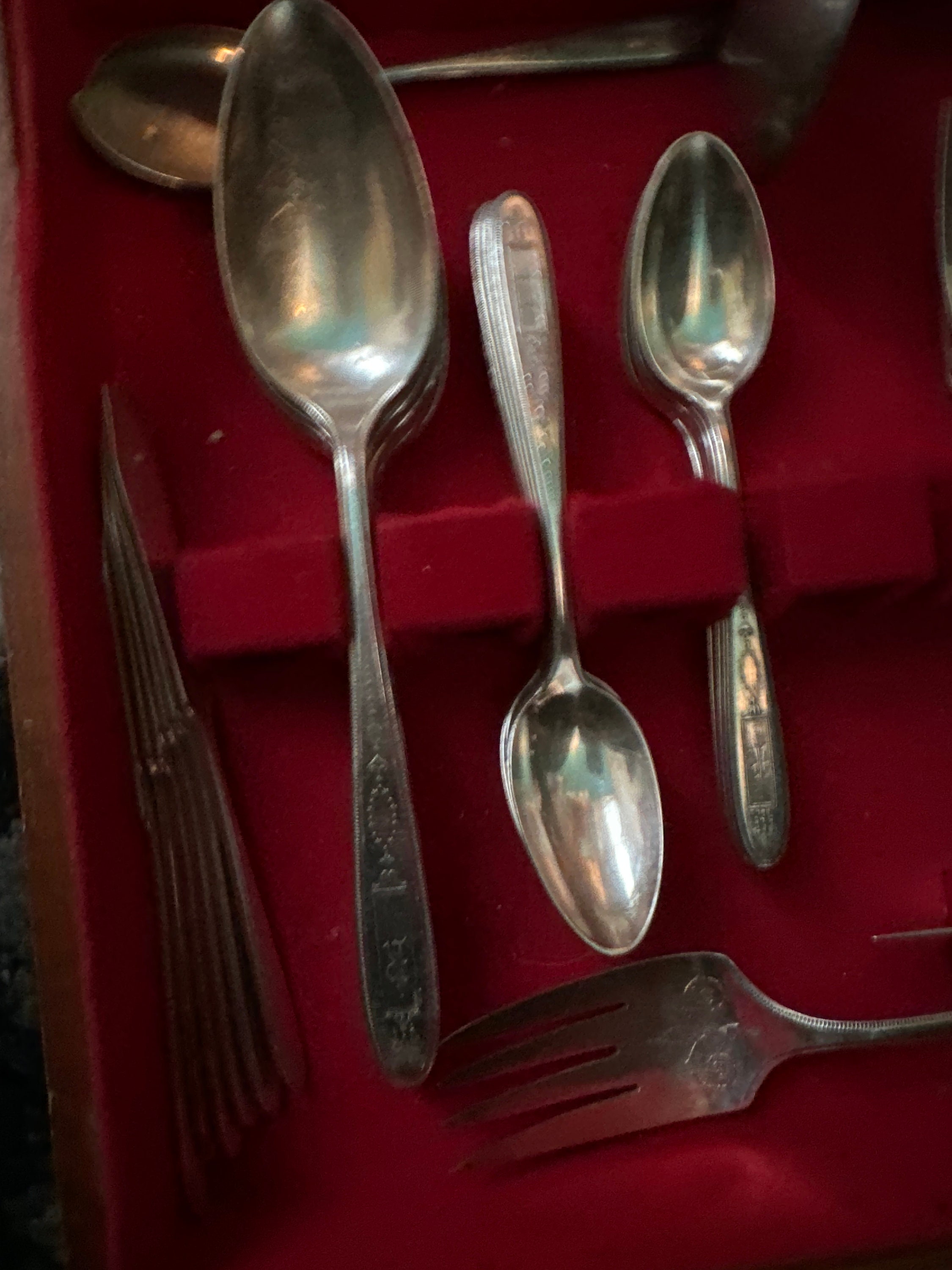 1921 Community Plate grosvenor Complete Silver Plate Service for Twelve ...