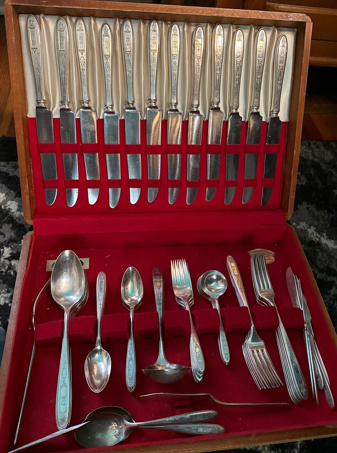 1921 Community Plate grosvenor Complete Silver Plate Service for Twelve ...