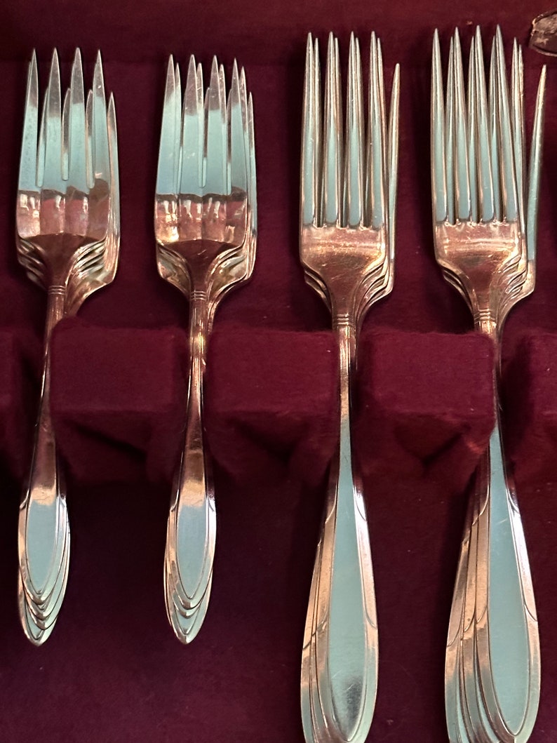 Nobility Plate “reverie” 1937 Complete Silver Plate Service for Eight ...