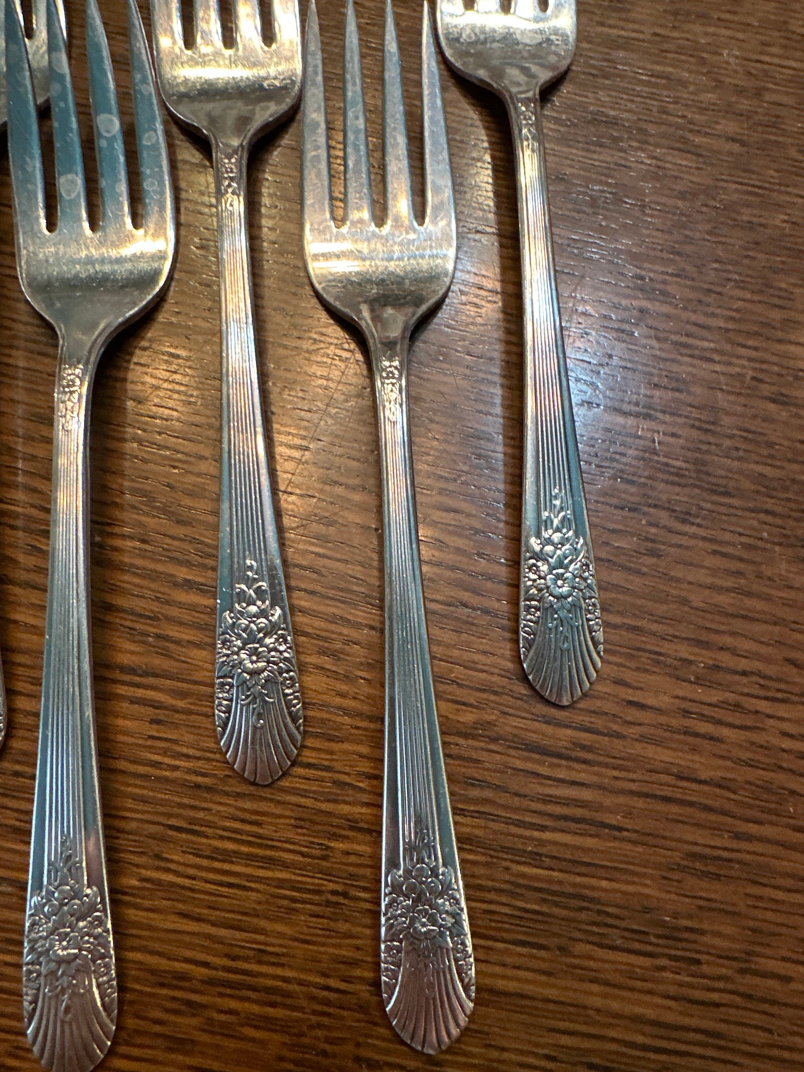 Nine Wm Rogers Mfg marigold Mist Silver Plate Salad Forks 1935 - Etsy