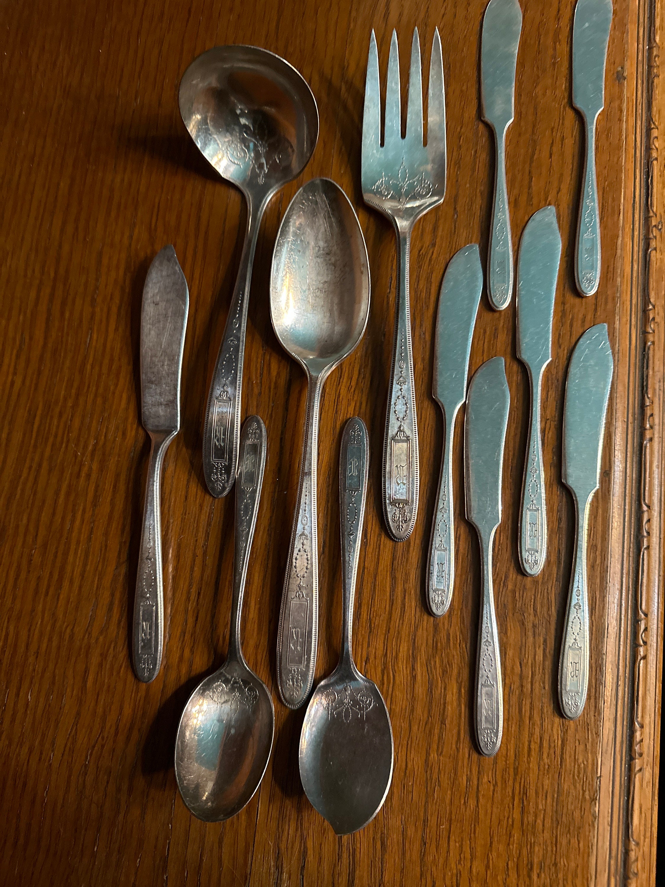 1921 Community Plate grosvenor Complete Silver Plate Service for Twelve ...