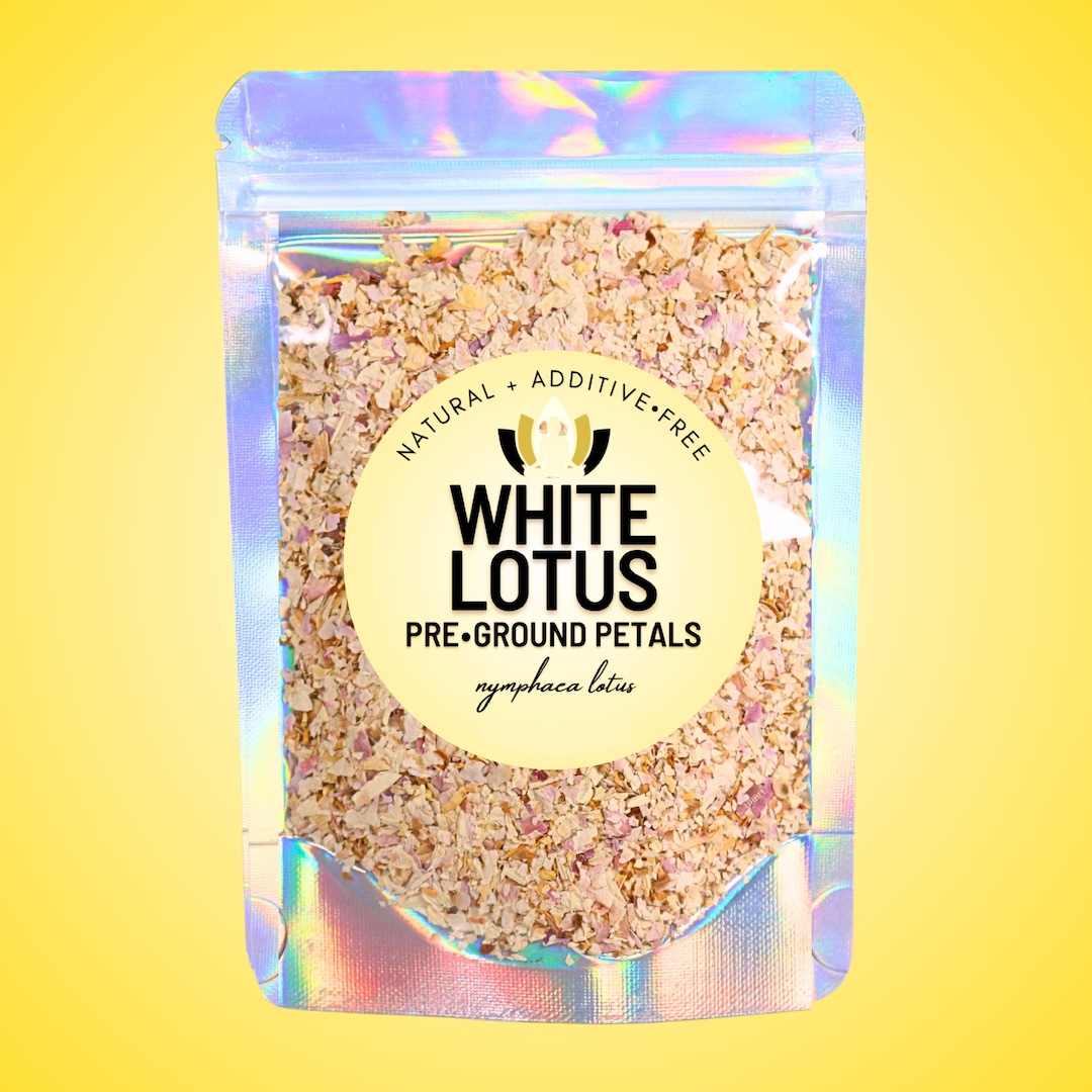 Pre-ground White Lotus • All-natural • Additive-free • Nymphaea Lotus ...