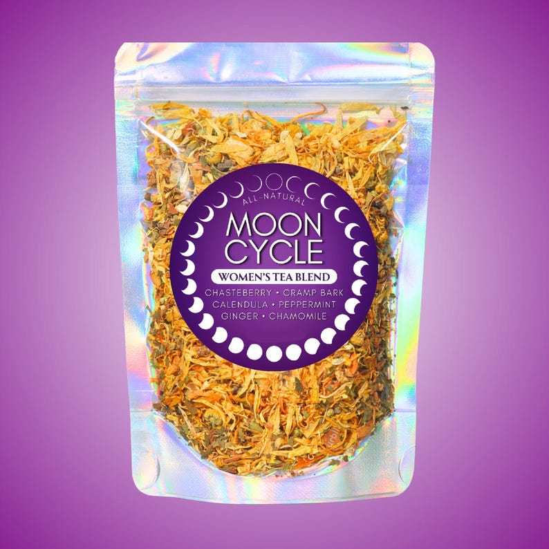Moon Cycle Tea • All-natural Women's Balance Blend • Herbal Ritual Tea ...