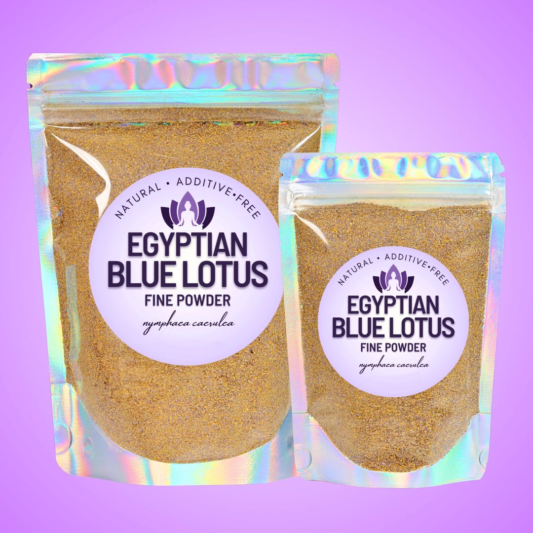 Egyptian Blue Lotus Powder • All-natural Nymphaea Caerulea • Botanical ...