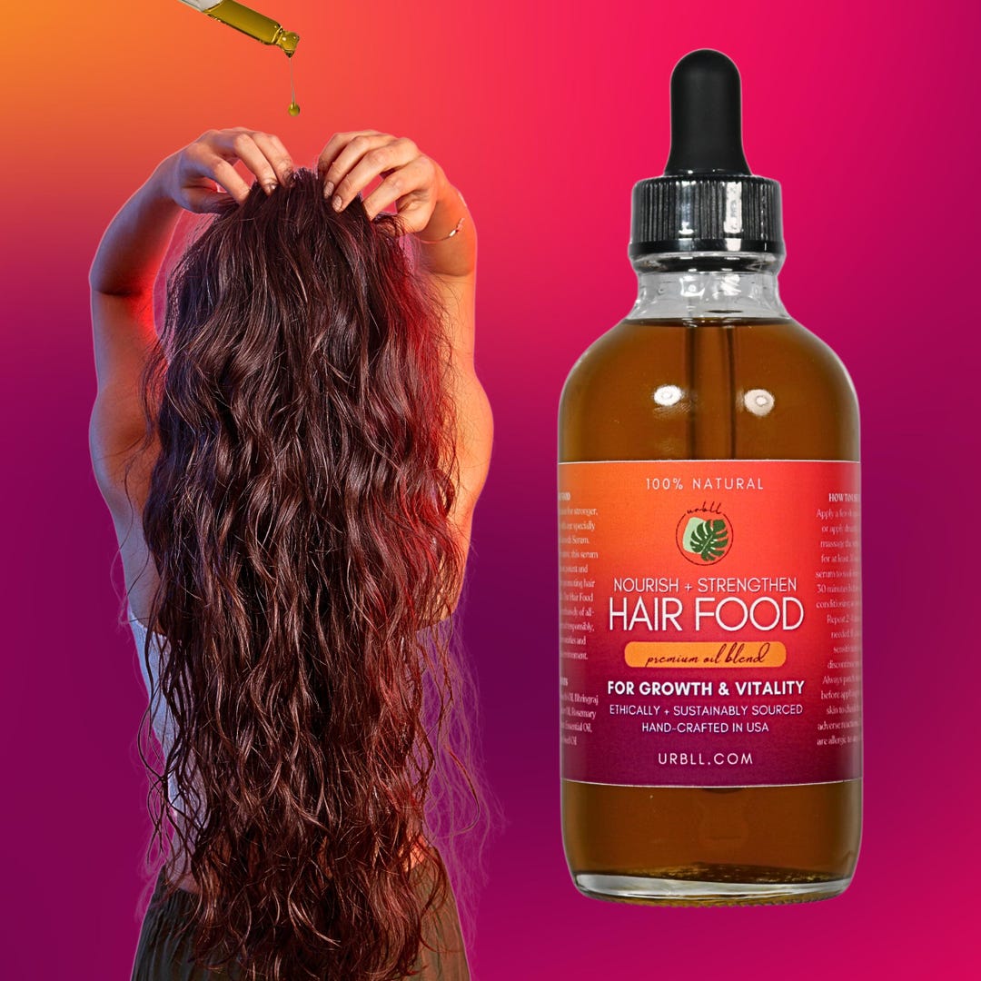Hair Food Oil • Herbal Scalp & Growth Oil • Batana, Amla, Bhringraj ...