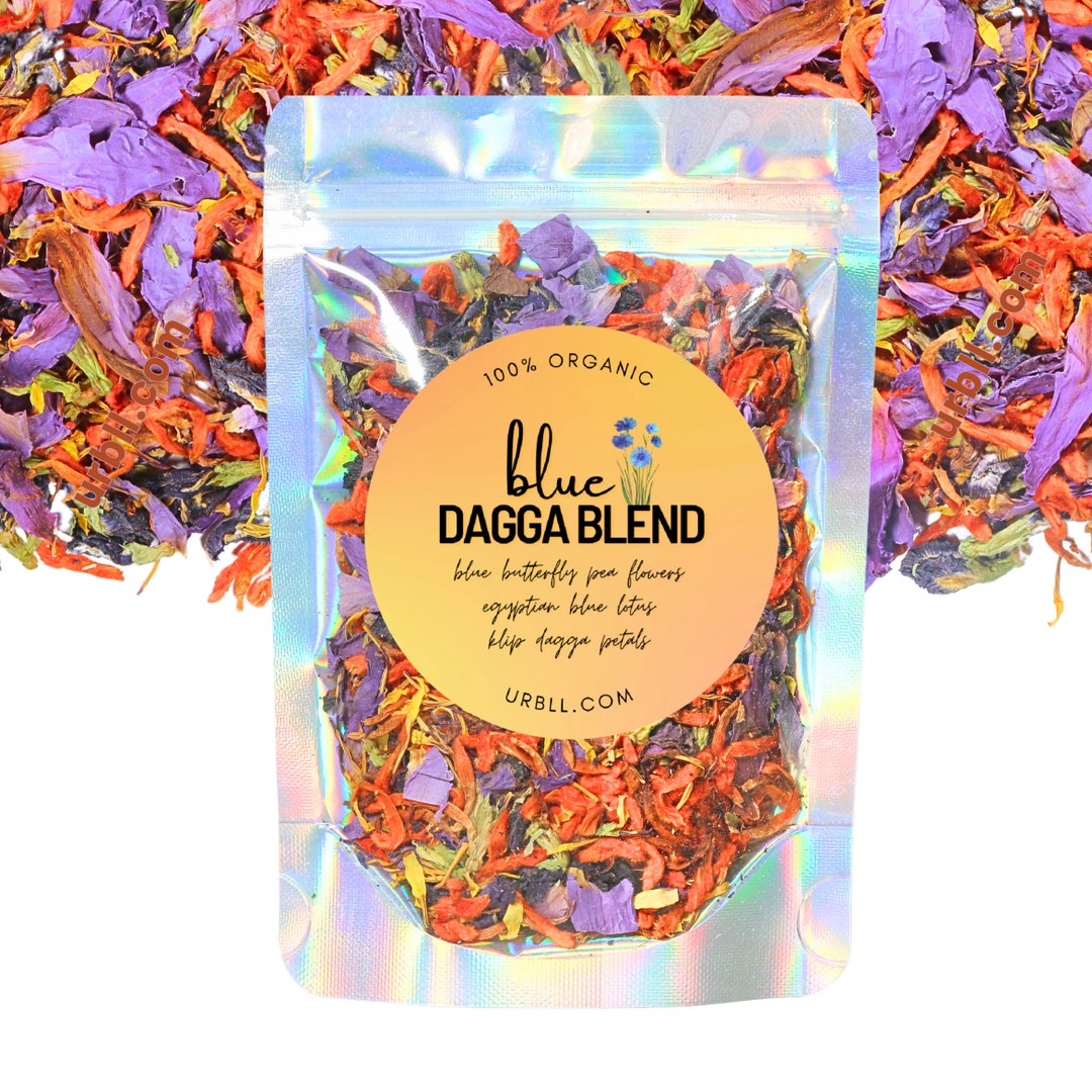 Blue Dagga Blend • Blue Tea • 100% Organic Herbal Tea in Glass Jar ...