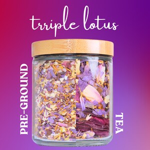 Triple Lotus Pre-ground Blend • Egyptian Blue Lotus + Sacred White ...