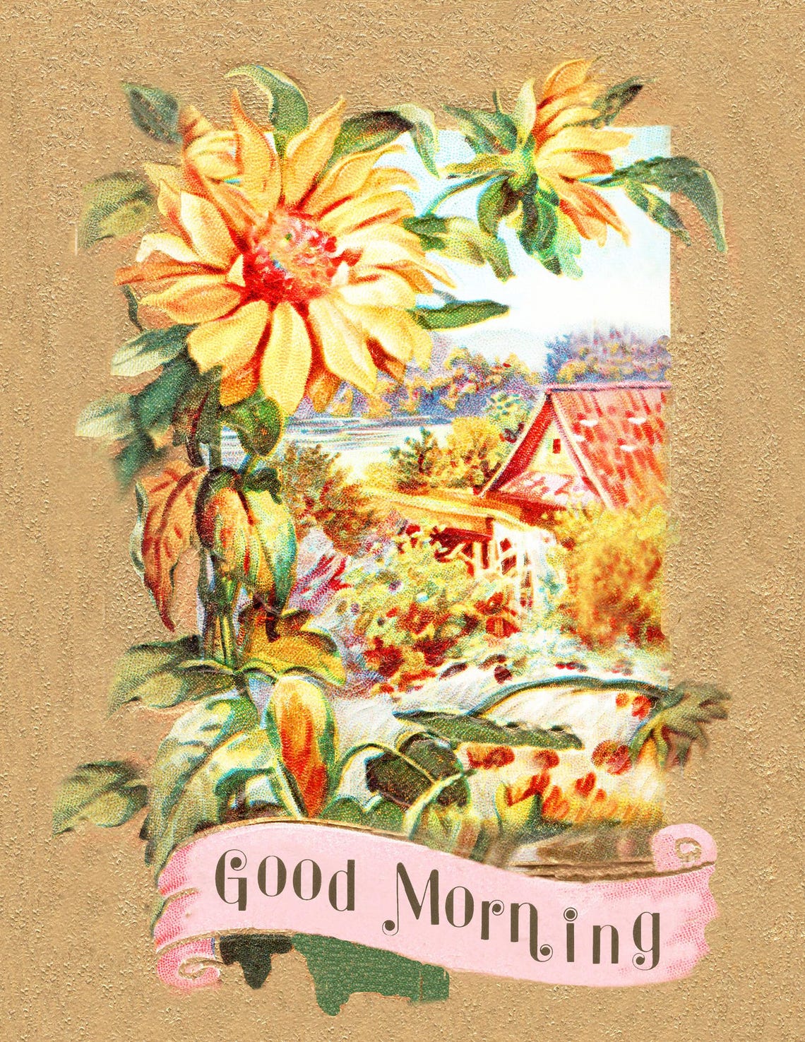 Good Morning Print! Wake up to the Cheer of Golden Summer Sunflowers ...