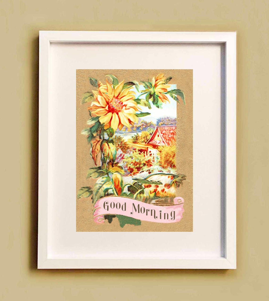 Good Morning Print! Wake up to the Cheer of Golden Summer Sunflowers ...