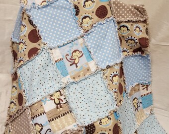 Monkey Rag Quilt - Etsy