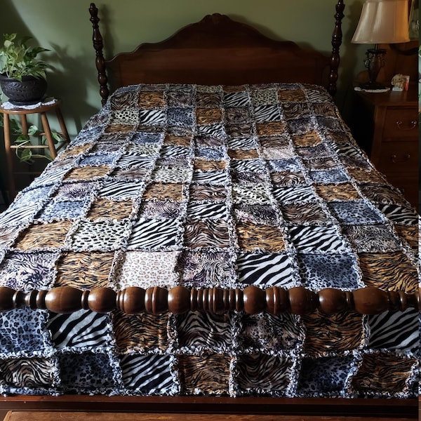 Animal Rag Quilt - Etsy
